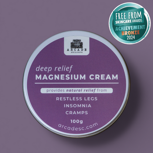 Deep Relief Magnesium Cream - for sleep, relief from cramps, restless ...