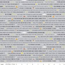 Riley Blake Designs - The Little Prince - Writing on Grey - REMNANT ...