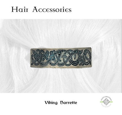 Celtic Barrette Viking Pattern Jelling Style | Scoti Creations Llc