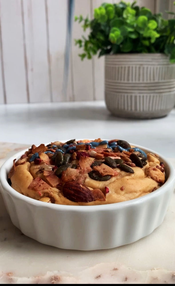 Easy Protein Crumble Cake (Single Serving)