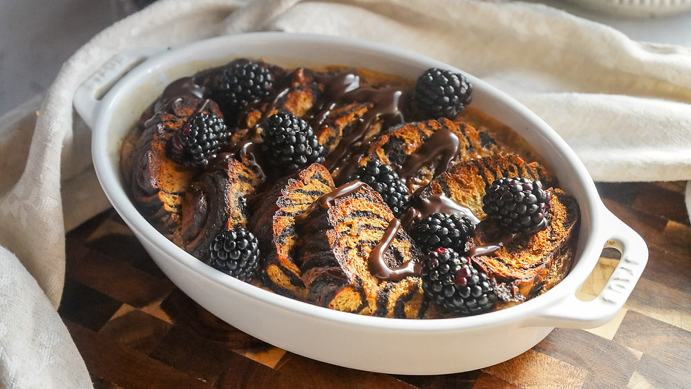 Blackberry Chocolate Breakfast Bake