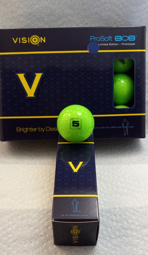 Vision Golf ProSoft 808 UV Bright Green Golf Balls | teestar-1
