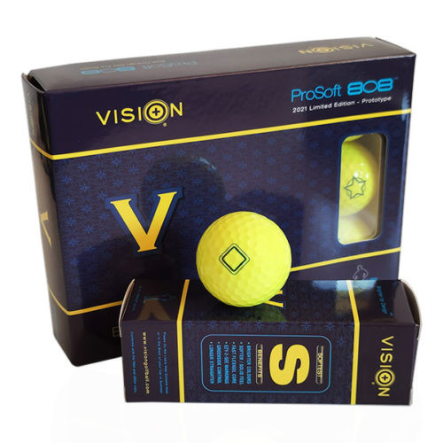 Vision Golf ProSoft 808 UV Pro Yellow Golf Balls | teestar-1
