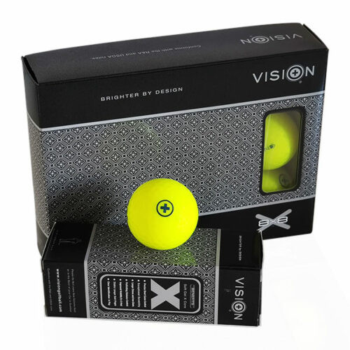 Vision Golf ProSoft 808 UV Yellow Golf Balls | teestar-1