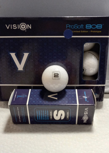Vision Golf ProSoft 808 UV Clear White Golf Balls | teestar-1