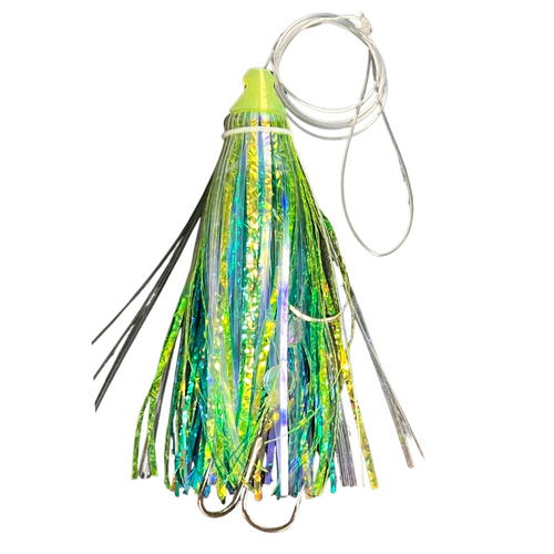 Green Banana UV Rigged King Fly | Triple Threat Lures