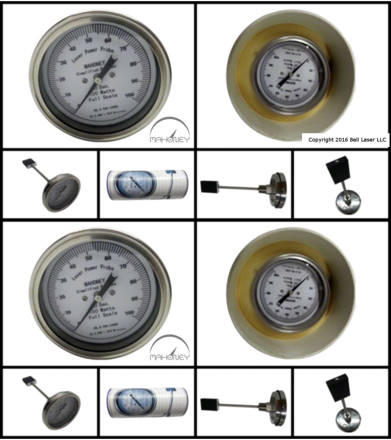 100 watt laser power meter probe for CO2 lasers
