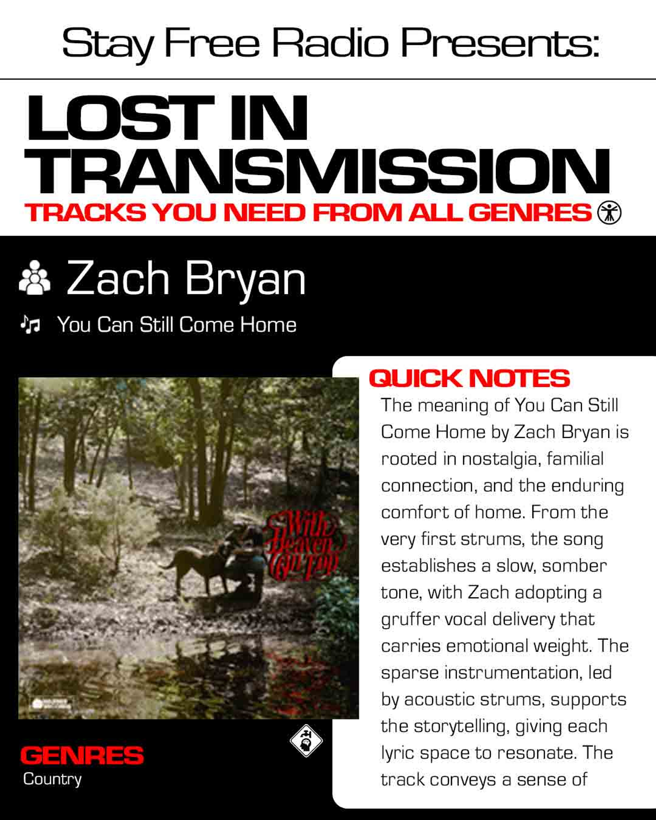 Zach Bryan You Can Still Come Home Lyrics Meaning