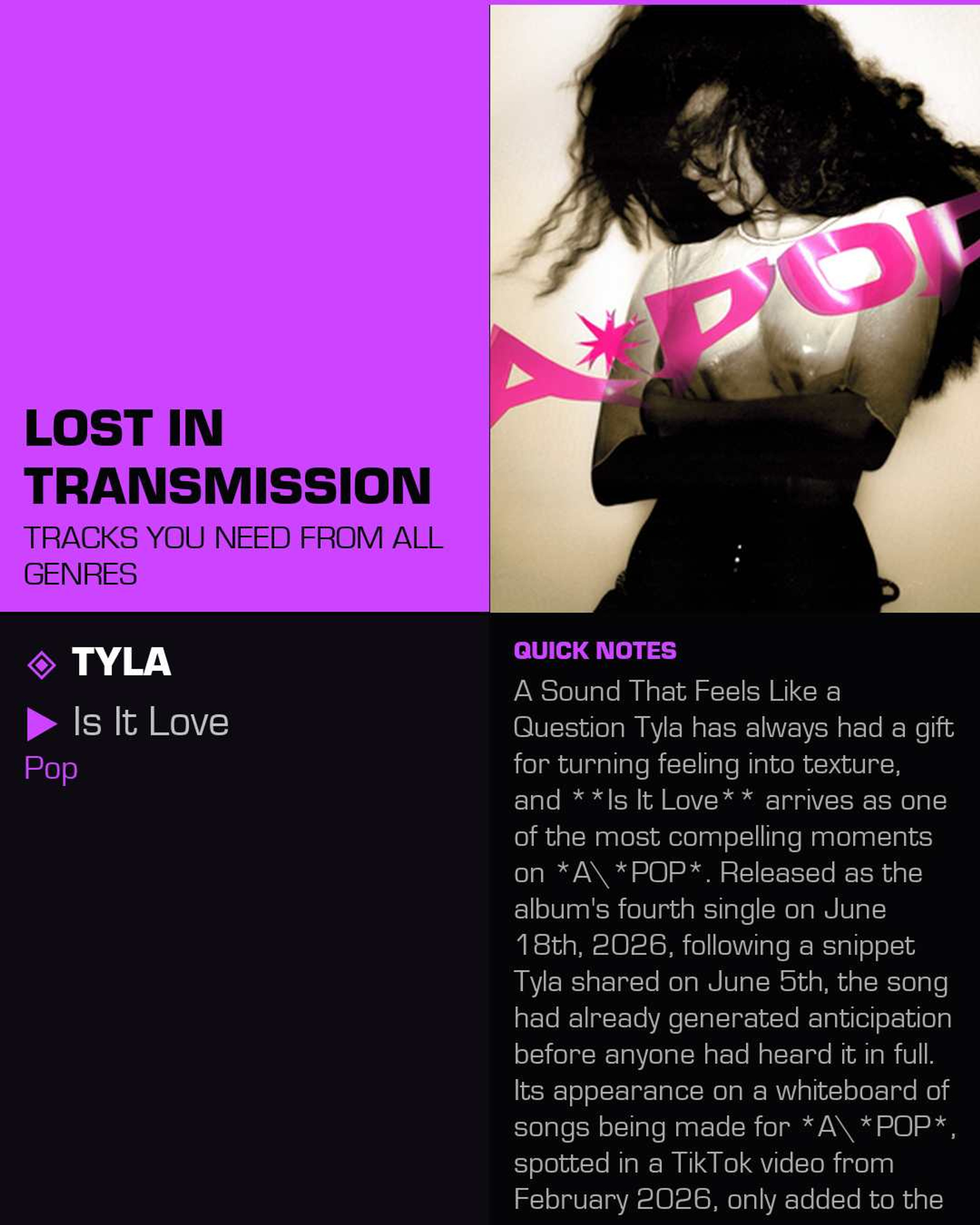 Tyla Is It Love Lyrics Meaning Explained