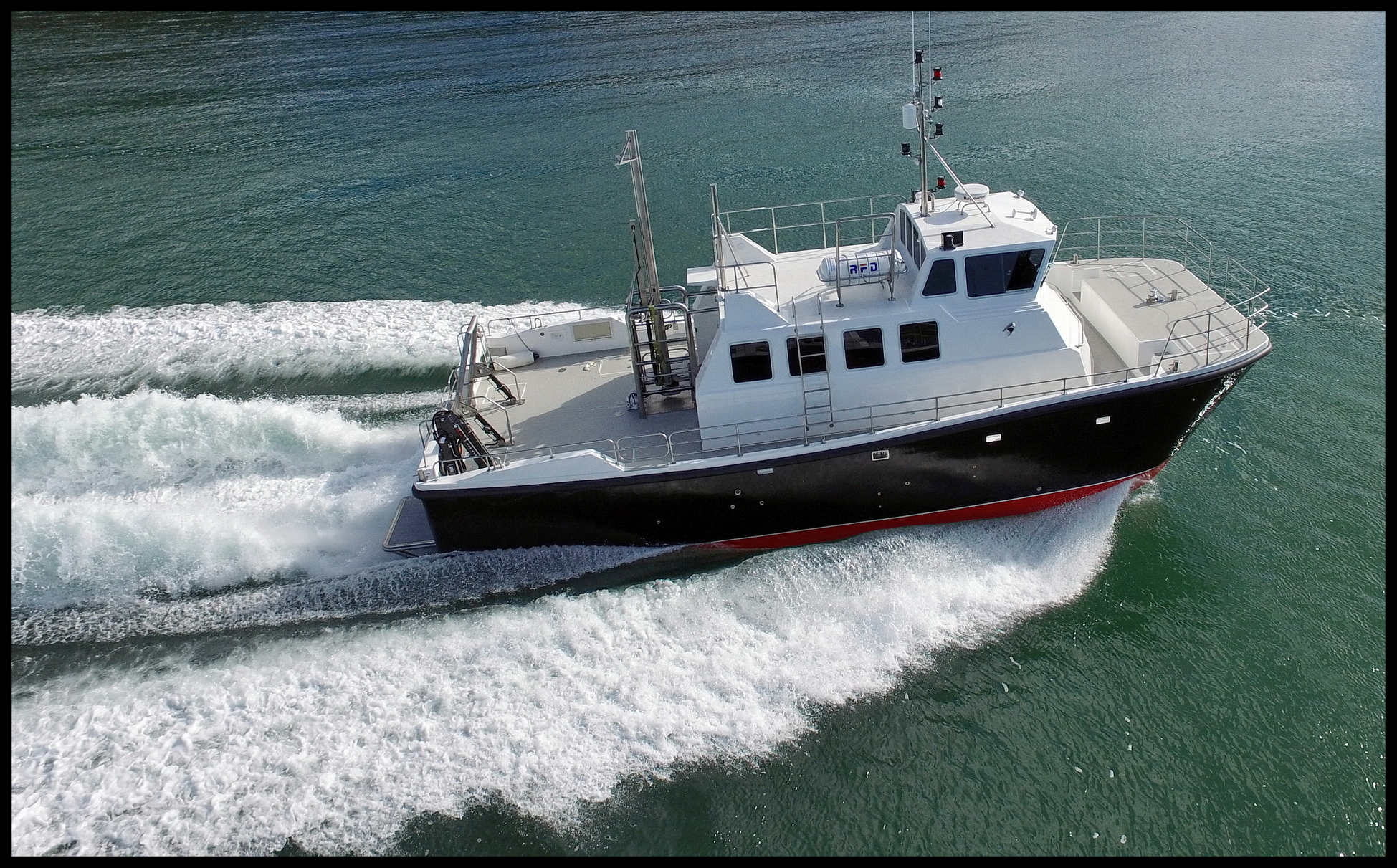 SAFEHAVEN LAUNCH WILDCAT 53 SURVEY / VIP CREW TRANSFER CATAMARAN FOR ...