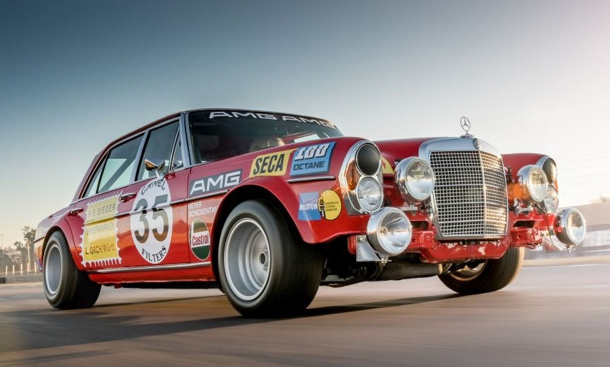 My AMG 300SEL 6.8 Red Pig finally makes it onto the track | Mercedes ...