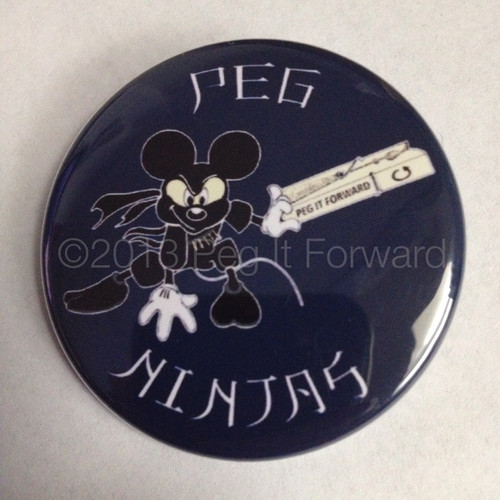 Mickey Peg Ninja Button | pegitforward