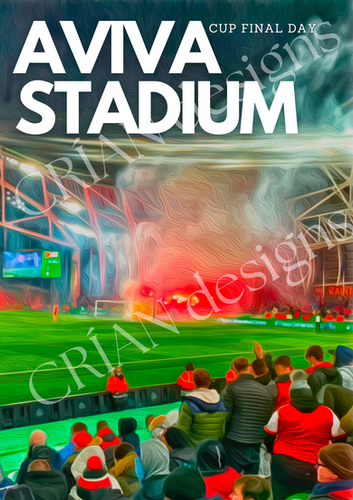 Aviva Stadium PHYSICAL Print | CRIÁN designs