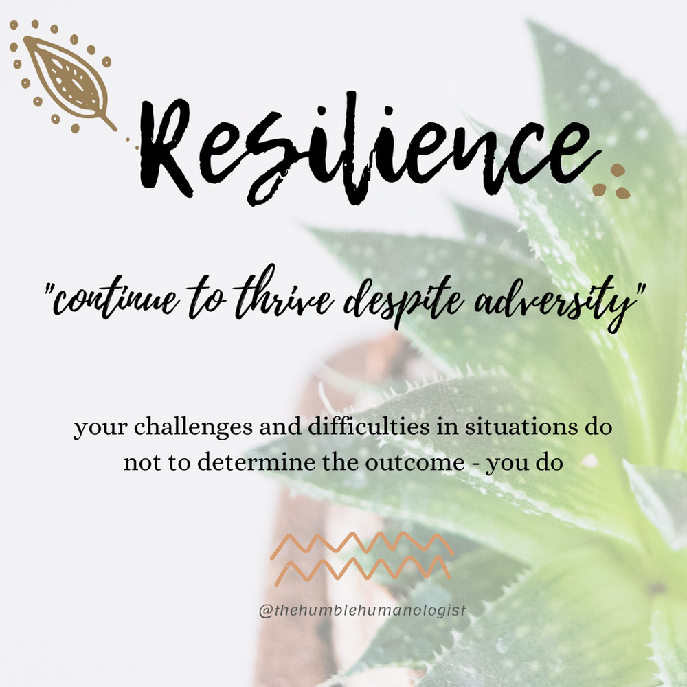 RESILIENCE – THRIVING DESPITE ADVERSITY