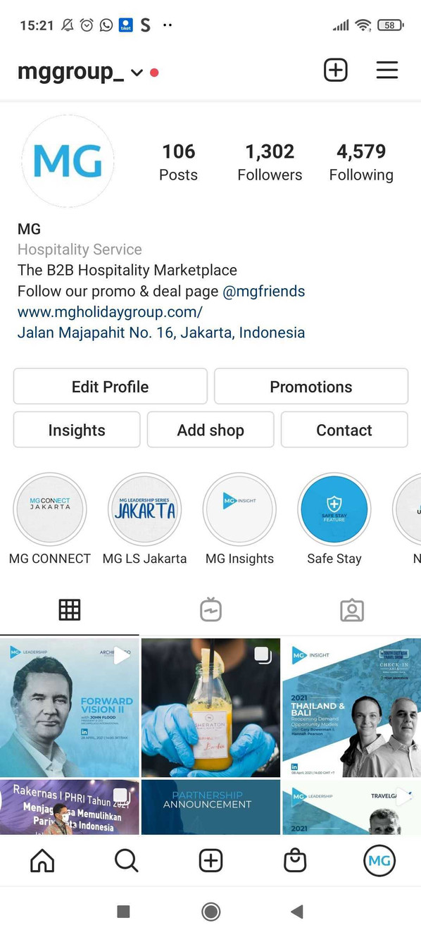 B2B | MG Group | Jakarta