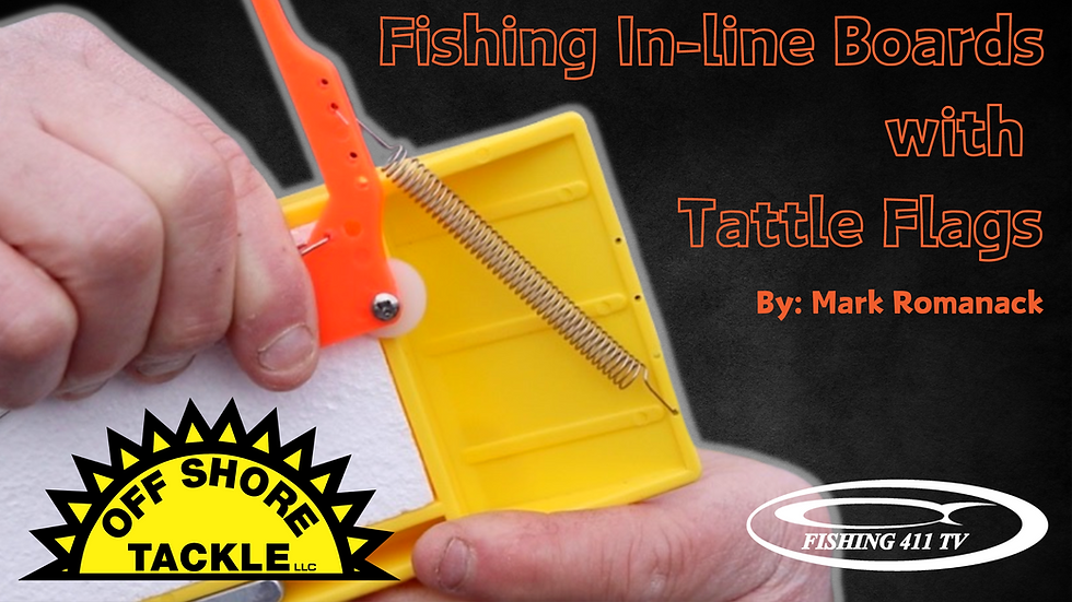 Fishing In-line Boards with Tattle Flags