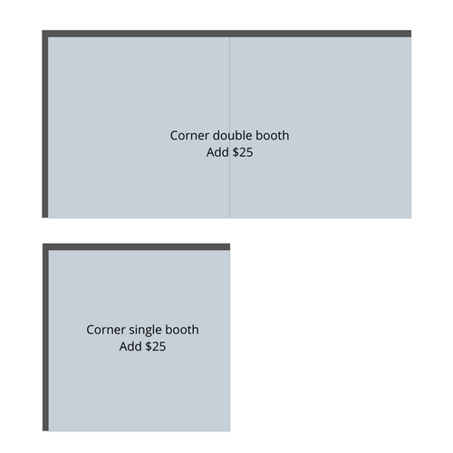 Corner Booth - extra charge | Beaux Arts Fair
