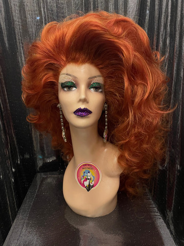 One sided copper blow out | Wig Mistress