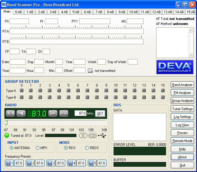 Band Scanner Pro – FM Band Spectrum & Mod Analyzer, RDS/RBDS Decoder ...