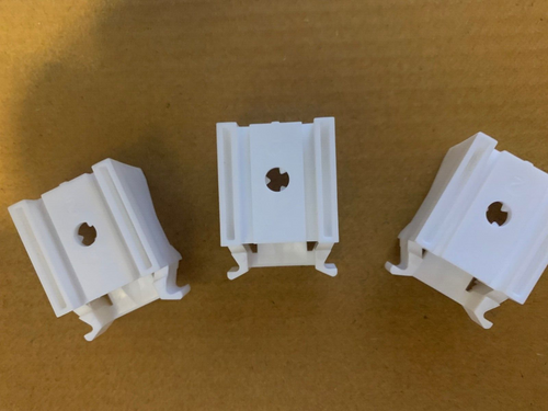 3x Roman Blind spring Block Brackets for corded H track - Top/Face Fix ...