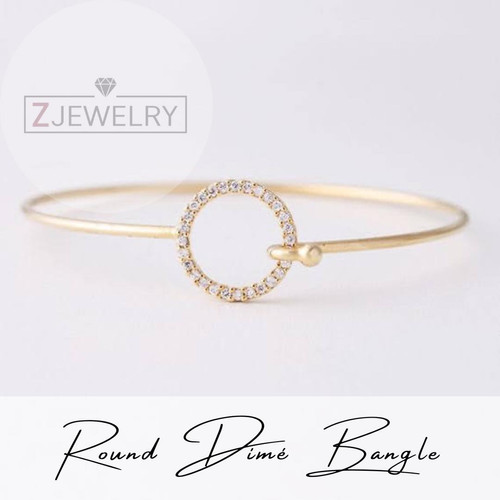Round Dime Bangle | Z Jewelry