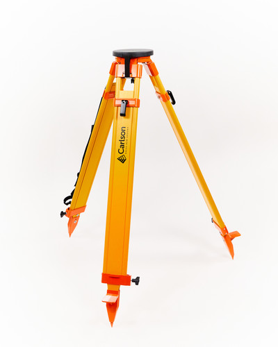 Carlson Wooden Tripod w/ Dual Clamp | Carolina Surveying