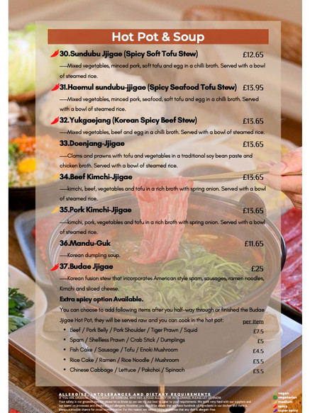 Menu | Itaewon Korean Restaurant