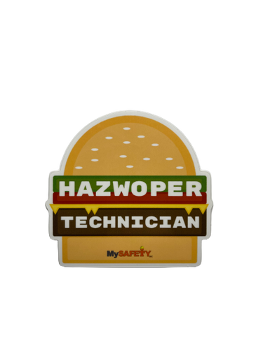 "HAZWOPER Burger" Sticker | MySafety LLC
