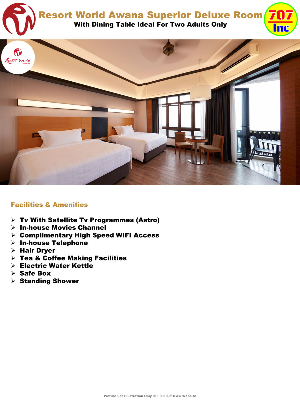 Resort World Awana | 707-inc