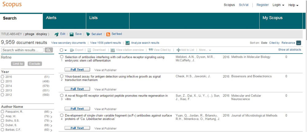 El otro potencial de Scopus
