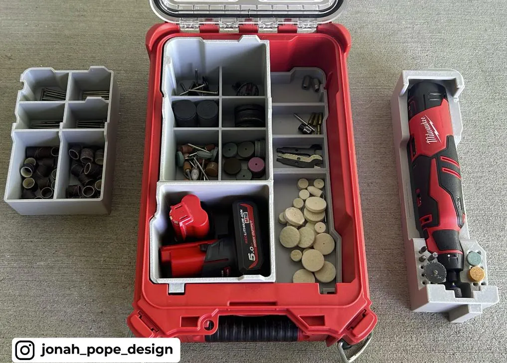 Milwaukee Packout M12 Rotary Tool (Brushless) Insert | Thrive-3D