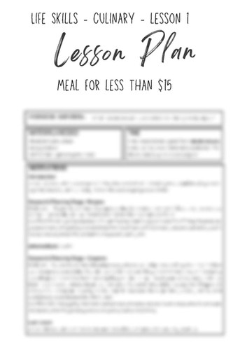 Meal for Less Than $15 - Lesson 1 | Inverted Educator