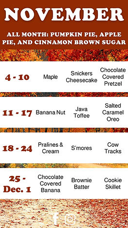 Smiley's Menu | Bridgewater | Smiley's Ice Cream