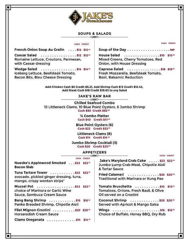 Long Island | Jake's Steakhouse New York