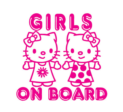 Sticker Girls on Board | bizzarestickers