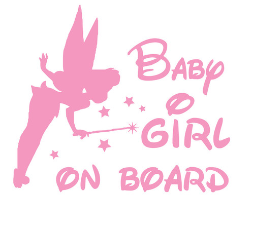Sticker Baby Girl on Board | bizzarestickers
