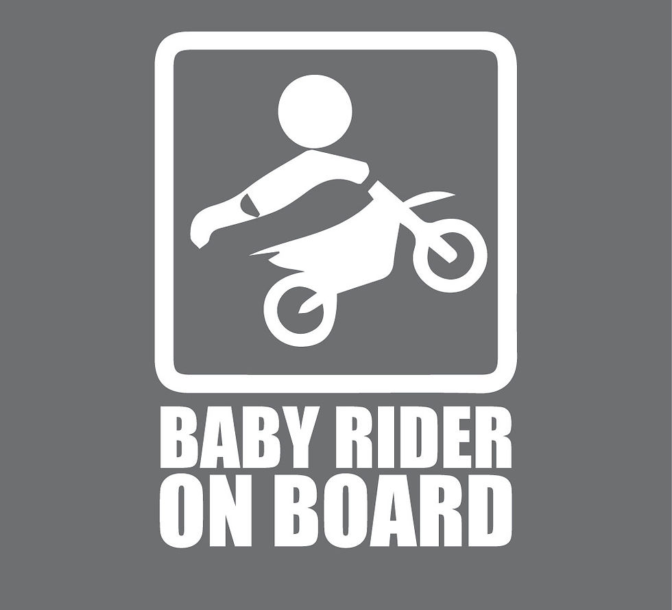 Sticker Baby Rider on Board | bizzarestickers