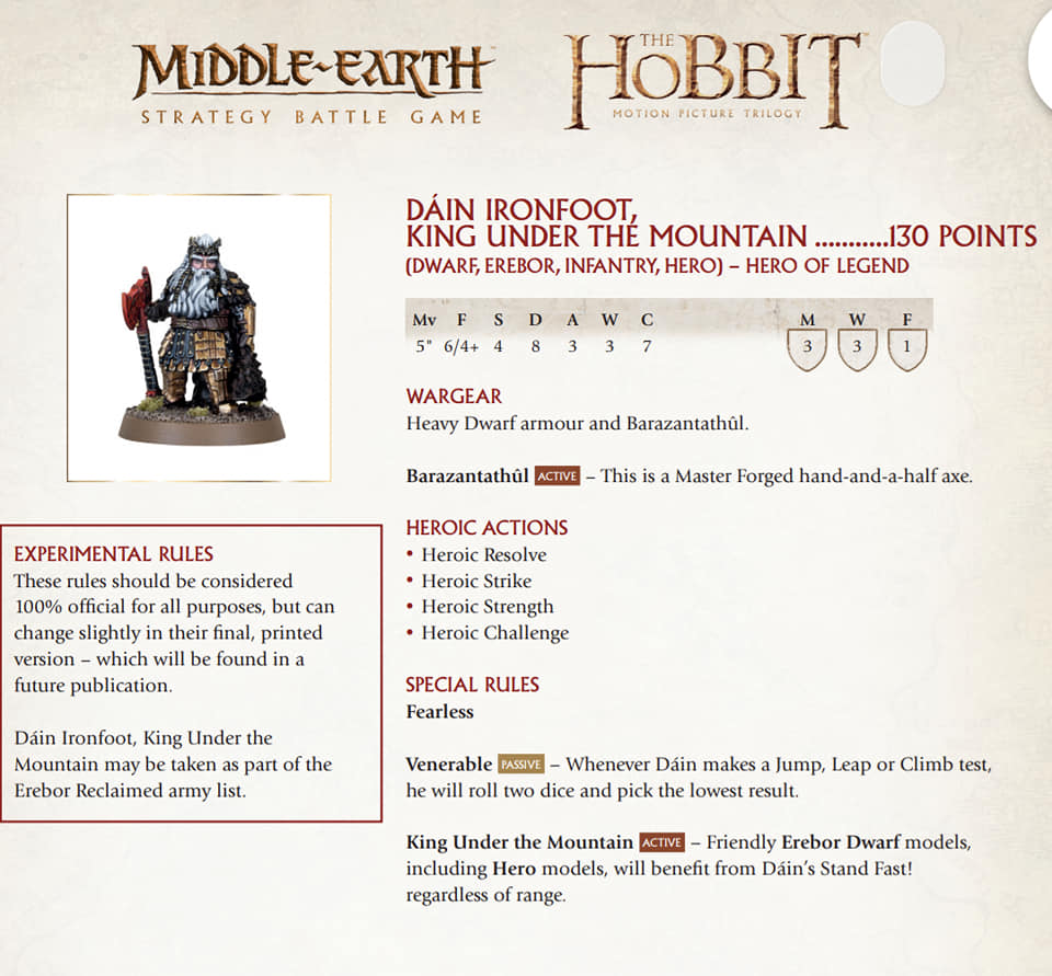 Profile Review: Old Dain and Thorin Stonehelm - Holding out for a legion