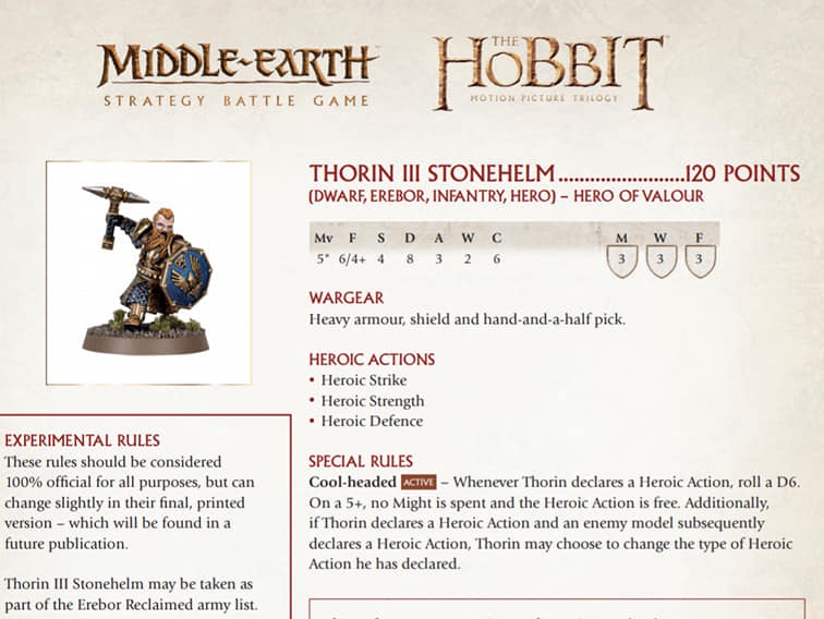 Profile Review: Old Dain and Thorin Stonehelm - Holding out for a legion