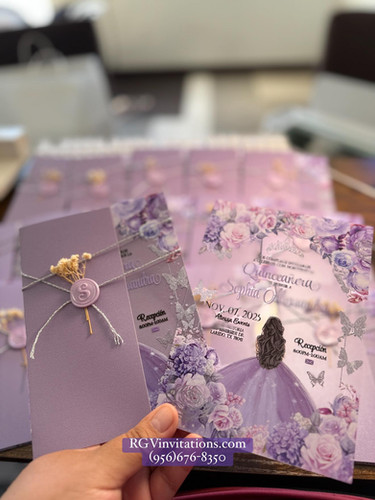 Thin Acrylic with Cardstock Cover | RGV Invitations