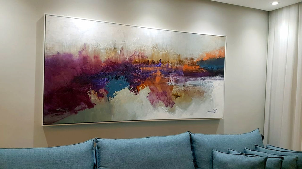 Tela Abstrata Grande Para Sala