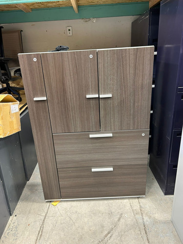 Teknion Storage & 2 Drawer Filing Cabinet with Coat Hanger(48 ...