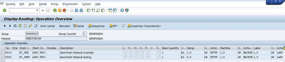 3. Master Data preparation in Production Planning (PP)