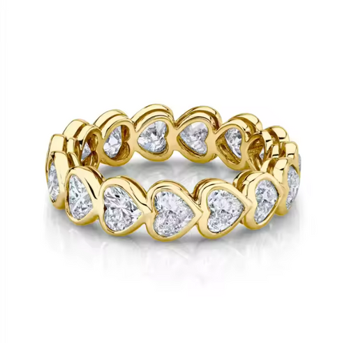 Dangled Agape Eternity Ring in Sterling Silver Gold | Dangled By Deborah H