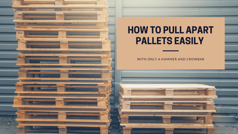 How to Separate Pallets with A Hammer and Crowbar