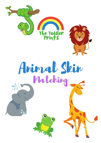Animal Skin Matching Cards | The Toddler Prints