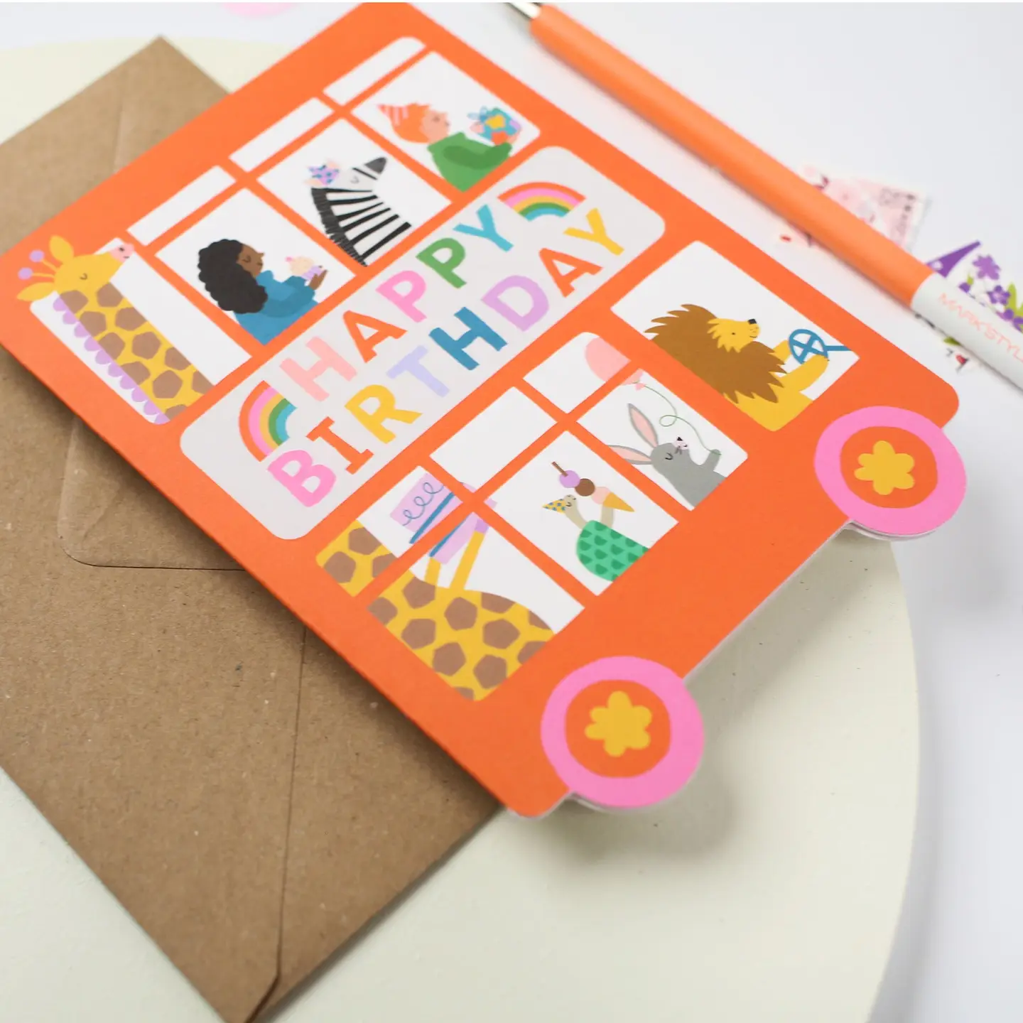 Birthday Bus Card | Create Studio Atx