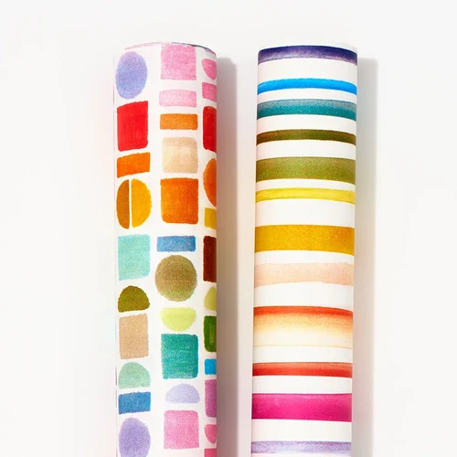 Rainbow Palette Stone Dual Wrapping Paper | Create Studio Atx