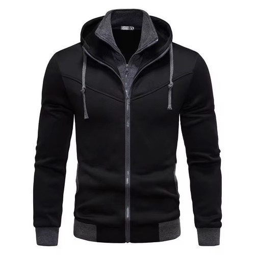Full-Zipper Jacket With Hood (Nylon/Cotton) | KMAXVERSE