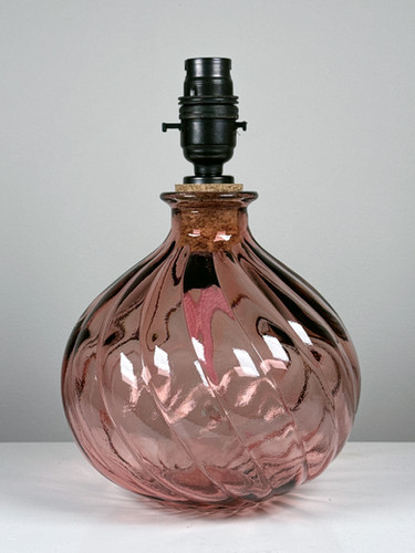 Spiral Lamp Base - Pink | Thirty Three Interiors